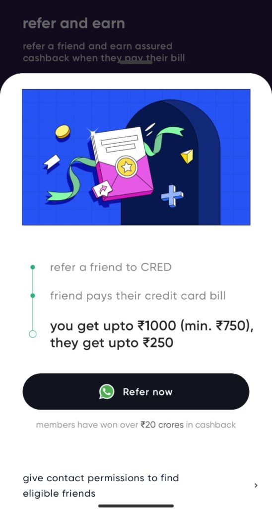 CRED Referral Code [Aug 2023] - Get ₹750 Direct In Bank