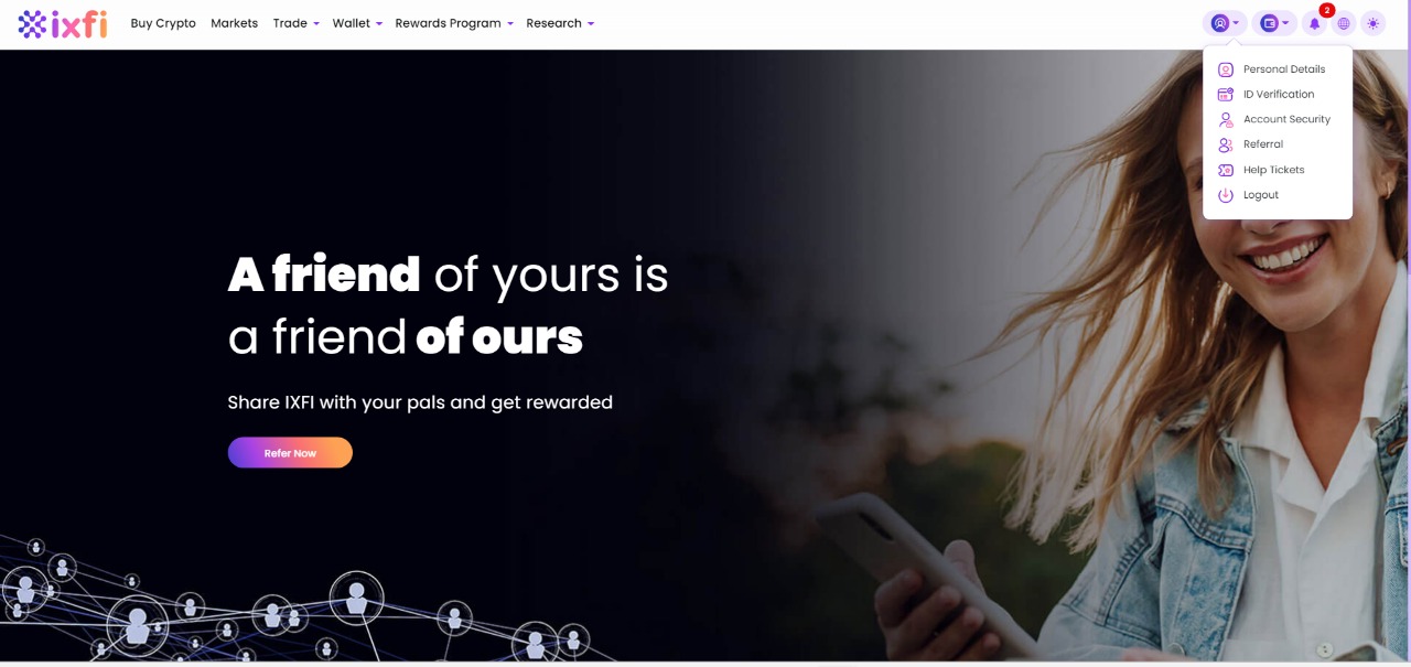 IXFI Referral Code: Signup & Win $35 USDT FREE Instantly