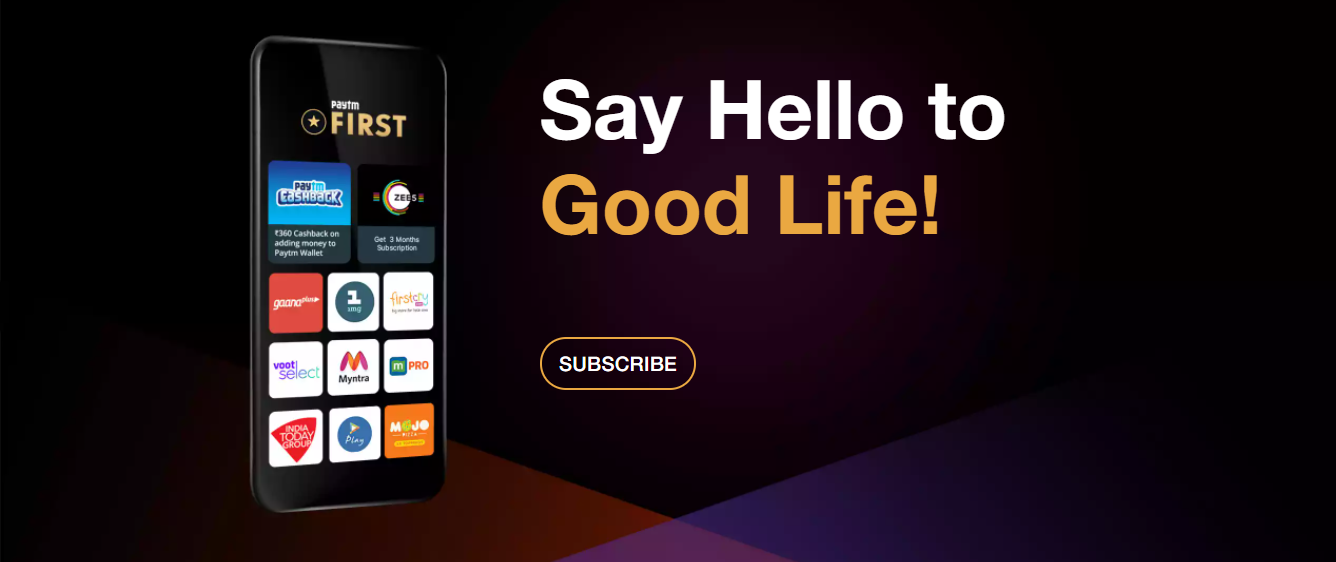 PayTM First Membership Offers: FREE SonyLIV, Hotstar, ZEE5