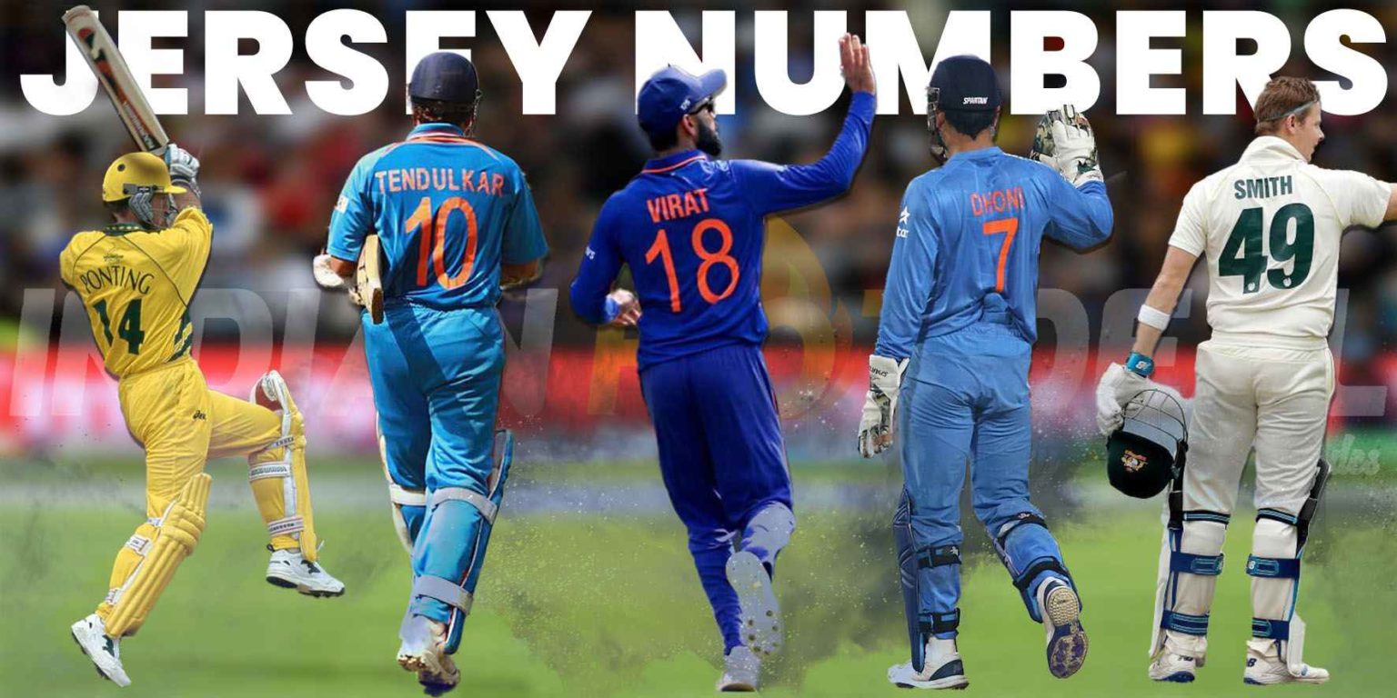 1 To 100 Jersey Number in Cricket - Indian Hot Deal