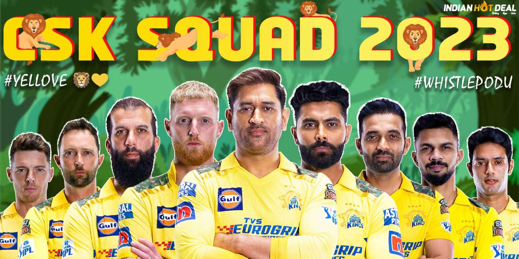 Chennai Super Kings Team Players List | CSK Player List IPL 2023