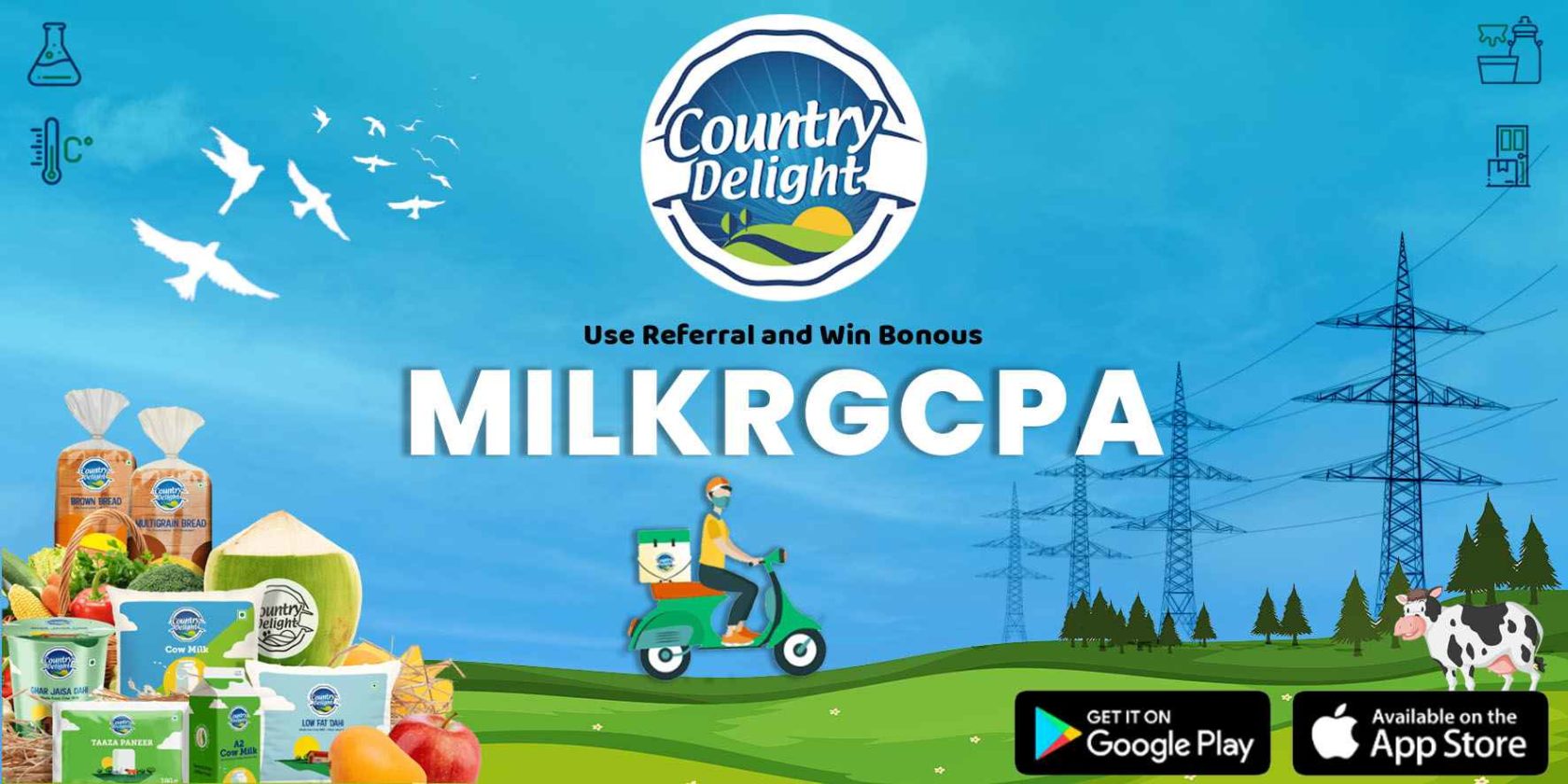 Country Delight Referral Code: Get Rs.100 Cashback On 1st Order